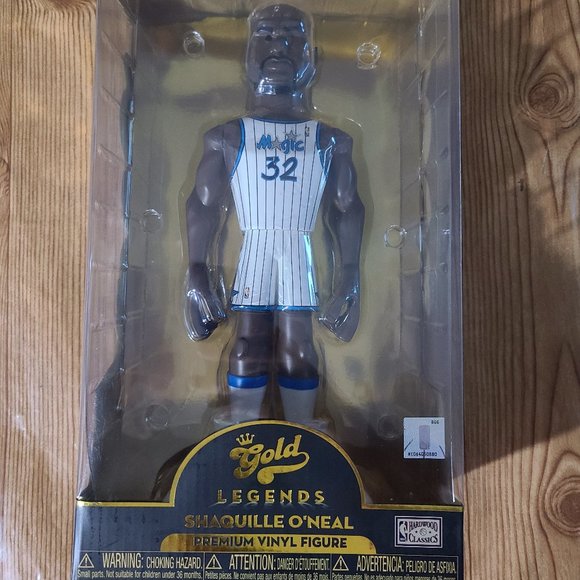 Funko | Toys | Shaquille Oneal Gold Legends Premium Vinyl Figure 2 New ...